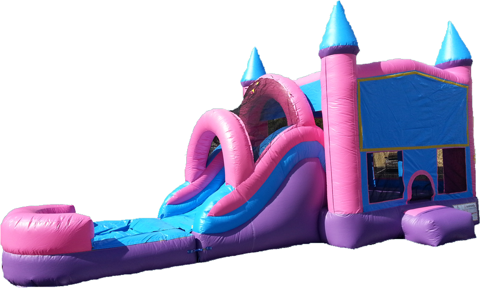 Download Extreme Princess Water Slide Combo - Pink And Purple Bounce ...