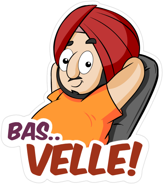 Download Save To Collection - Sardaar Ji Stickers - Full Size PNG Image ...