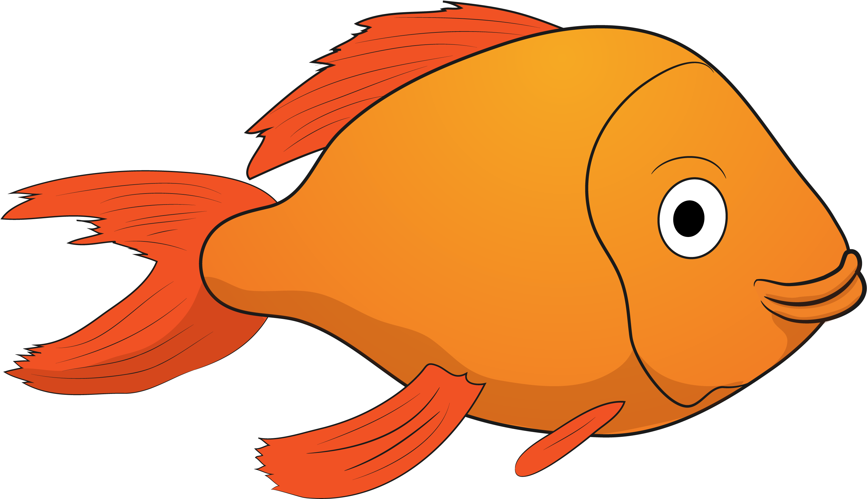 Download Cropped-fish Block1 - Garibaldi (fish) - Full Size PNG Image ...