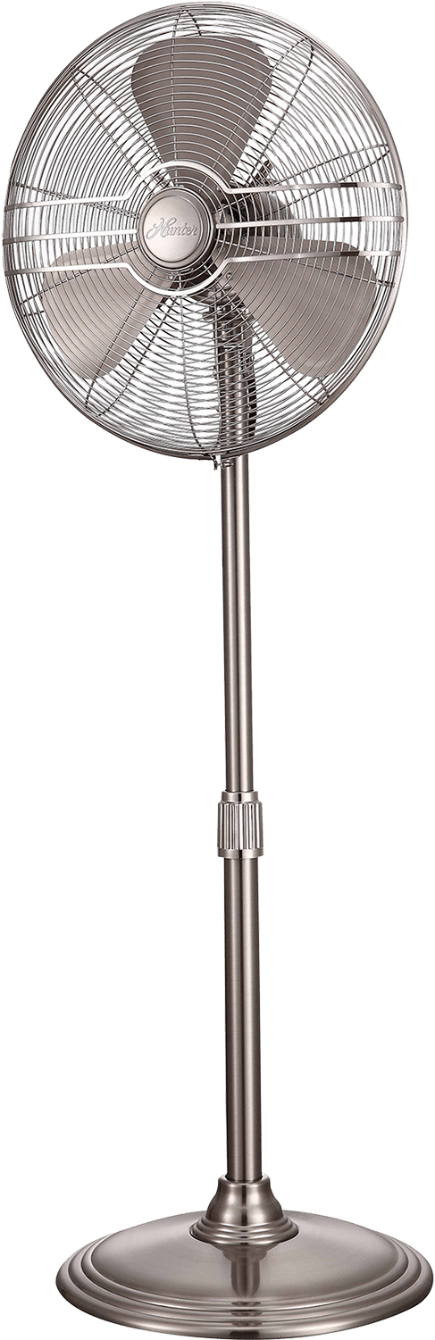 Download Brushed Nickel Retro Stand Fan - Full Size PNG Image - PNGkit
