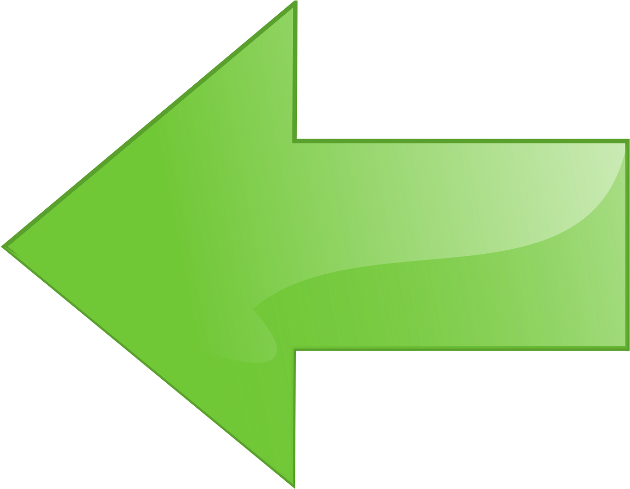 Download Navigation Left Arrow - Transparent Green Color Arrow - Full ...