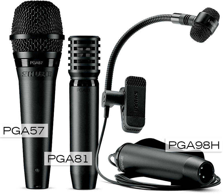 Download Instrument Microphones - Shure Pga98h Lc - Full Size PNG Image ...