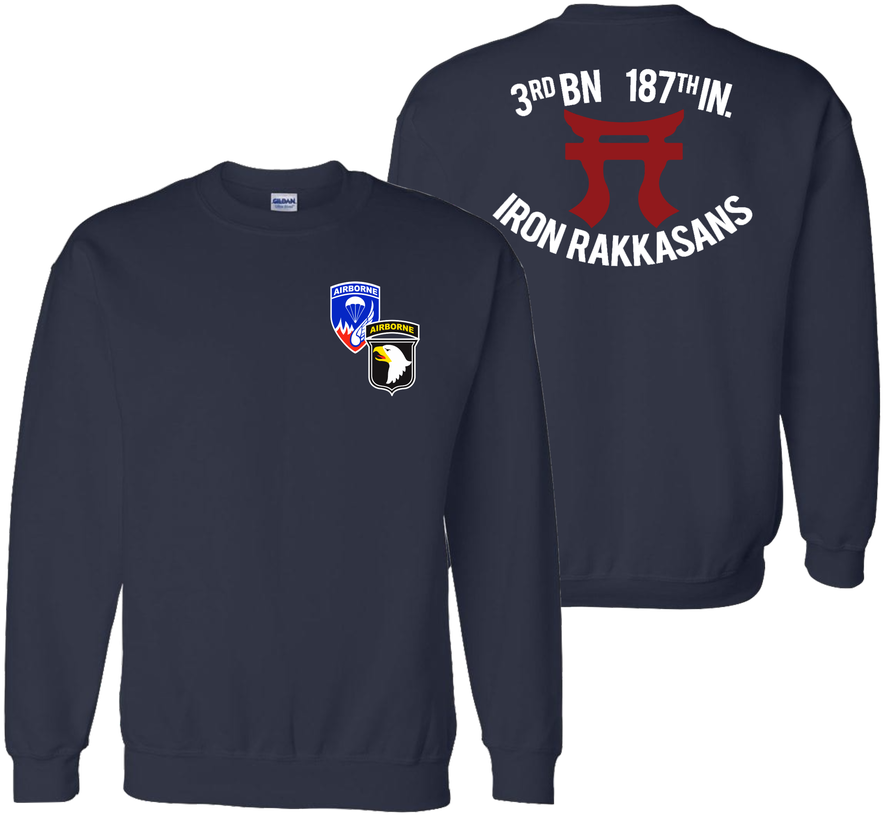 Download 3-187 Iron Rakkasan Pt Sweatshirt - Rakkasan Pt Shirts - Full ...