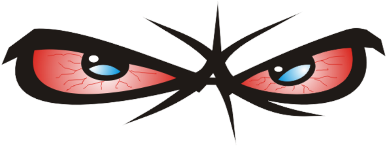 Download Angry Eyes Transparent Transparent Background - No Fear - Full ...