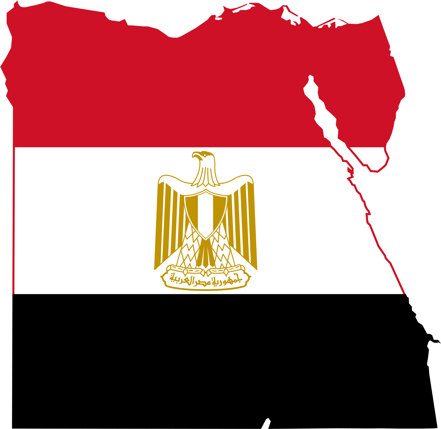 Download Flag-map Of Egypt - Egypt Flag Svg - Full Size PNG Image - PNGkit