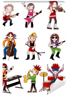 Download Cartoon Rock Band - Full Size PNG Image - PNGkit
