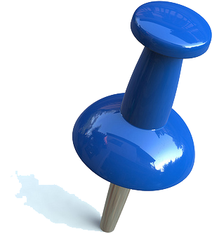 Download Pushpin Png Pic - Blue Push Pin Png - Full Size PNG Image - PNGkit
