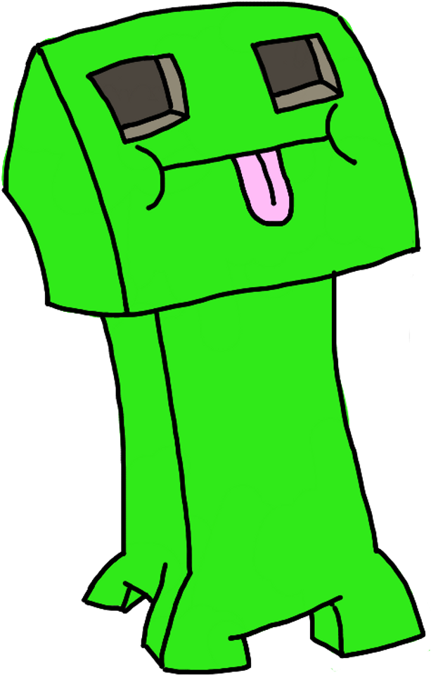 Download Minecraft Mc Mcpe Creeper Green Derpy Derpycreeper - Minecraft - Full Size PNG Image ...