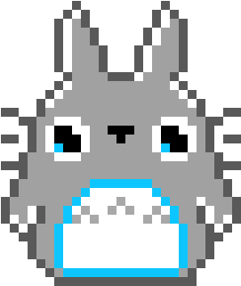 Download Totoro - Cute Pixel Art Totoro - Full Size PNG Image - PNGkit