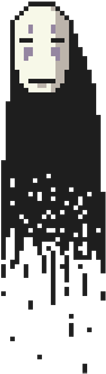 Download Ghibli Transparent Faceless - Studio Ghibli Pixel Art - Full ...