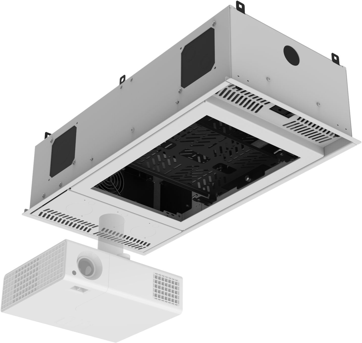 Download 1' X 2' Ceiling Mount Rack With 2ru, Half Width, Ambitilt ...