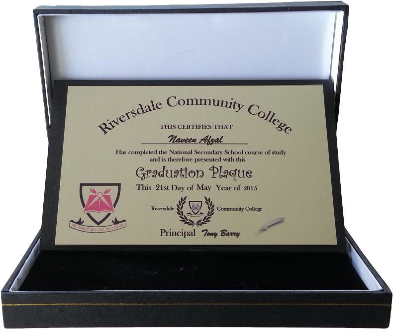 Download 9"x12" College Graduation Plaque On Brass Plate - Trophy ...