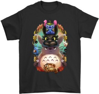 Download Stitch, Night Fury And Totoro - Totoro And Stitch - Full Size ...