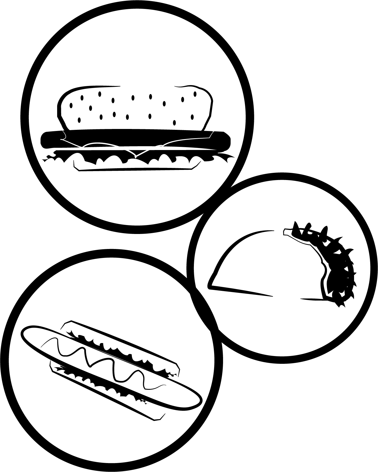 Download Food Icons - Circle - Full Size PNG Image - PNGkit