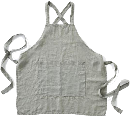 Download 100% Linen Apron Full Length - Apron - Full Size PNG Image ...
