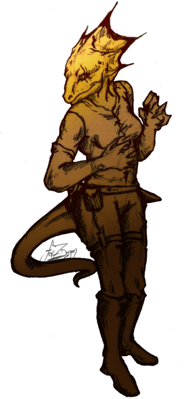 Download Dragonborn Drawing Archer - Lotho Minor Junker - Full Size PNG ...