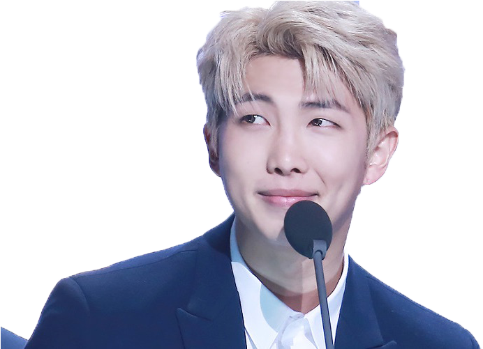 Download Senin Ruh Eşin Rap Monster - Rm Korean - Full Size PNG Image ...