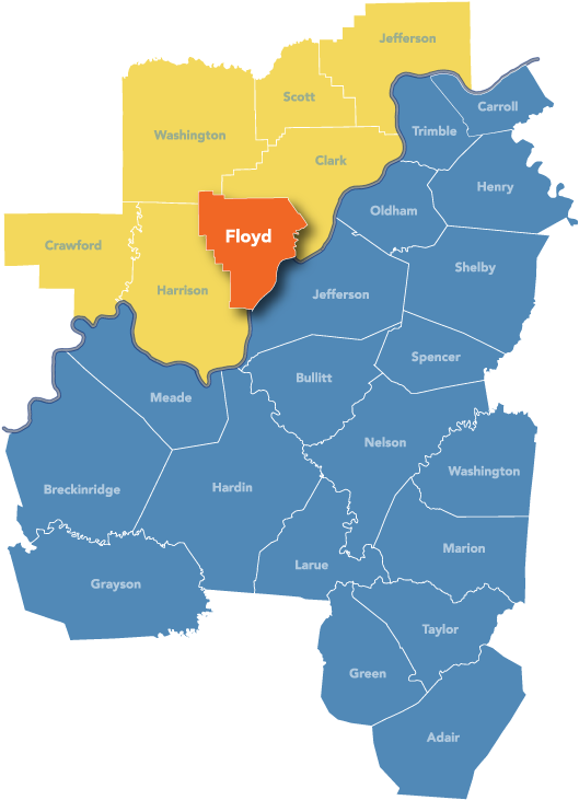 Download Free Collection Of 40 County Map Of Kentucky And Indiana ...