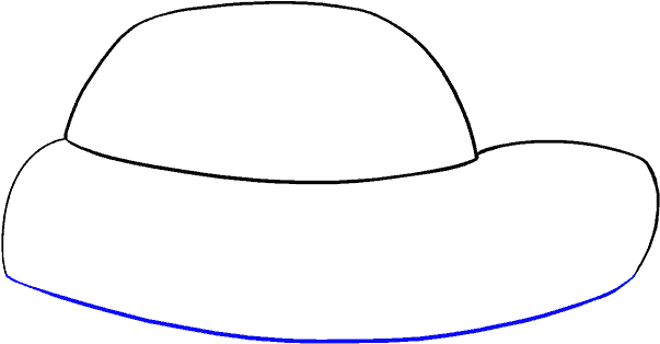 Download File Fedora Line Drawing Svg Wikimedia Commons - Line Art ...