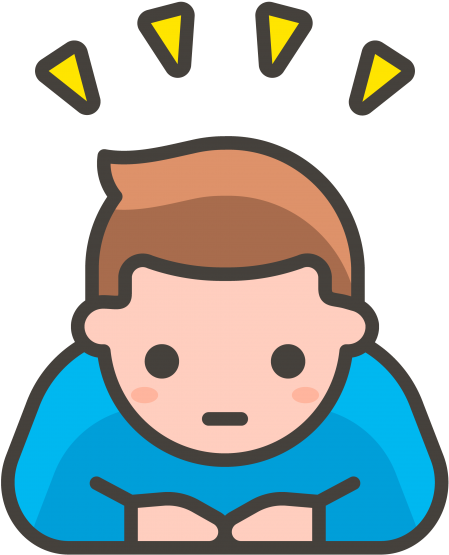 Download Man Bowing Emoji - Icon - Full Size PNG Image - PNGkit