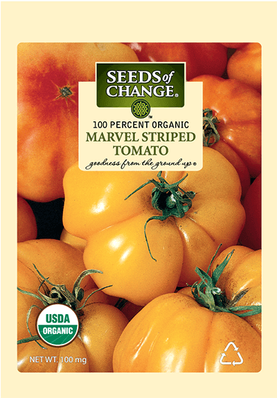 Download Organic Marvel Striped Tomato Seeds - Organic - Full Size PNG ...