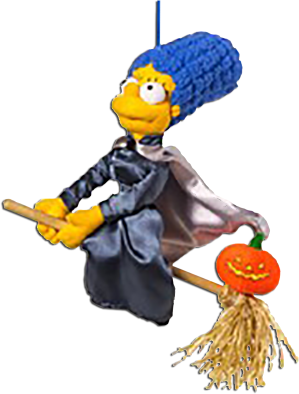 Download The Simpsons' Flying Marge Witch On Broom - Marge Les Simpsons ...