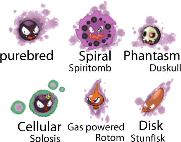 Download Gastly Variations Also Known As Fused Ghost Babies - Gastly ...