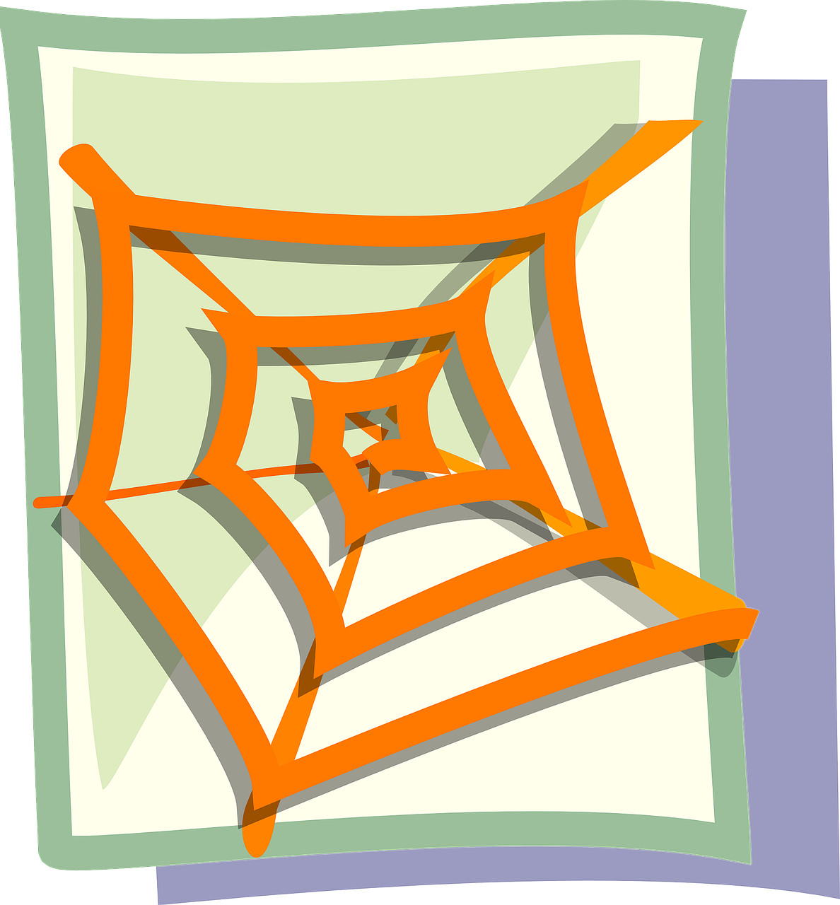 Download Spider Web Orange Horror - Chair - Full Size PNG Image - PNGkit