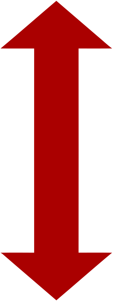 Download Double Arrow Symbol - Two Way Arrow Red - Full Size PNG Image ...