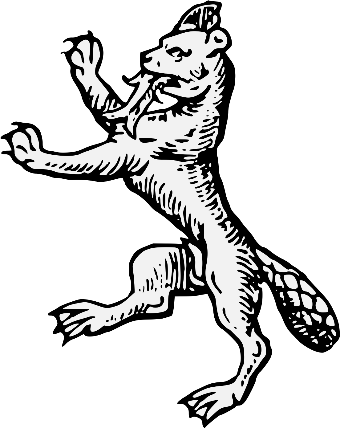 Download Vector Transparent Stock Traceable Heraldic Art Rampant ...