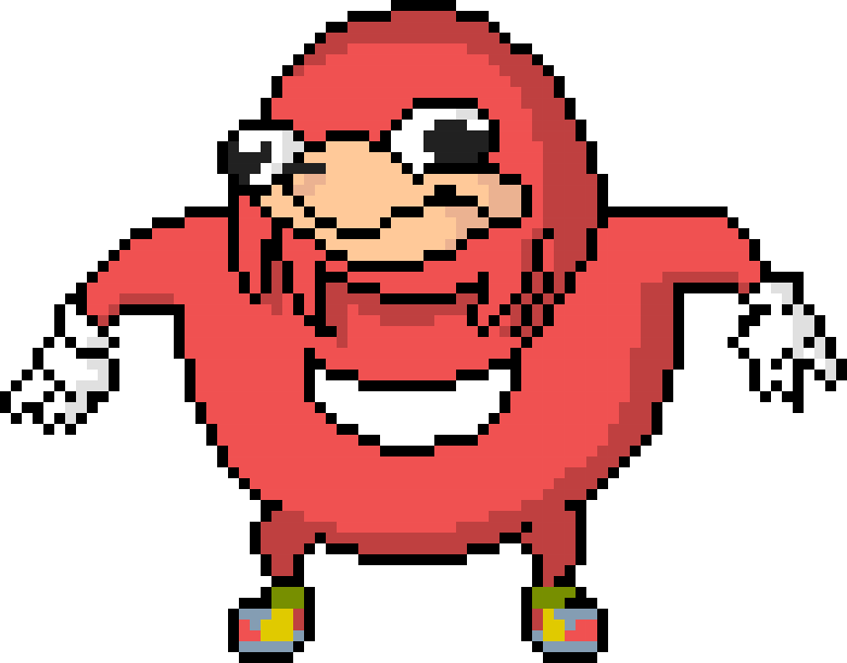 Download Ugandan Knuckles - Uganda Knuckles Pixel Art - Full Size PNG ...
