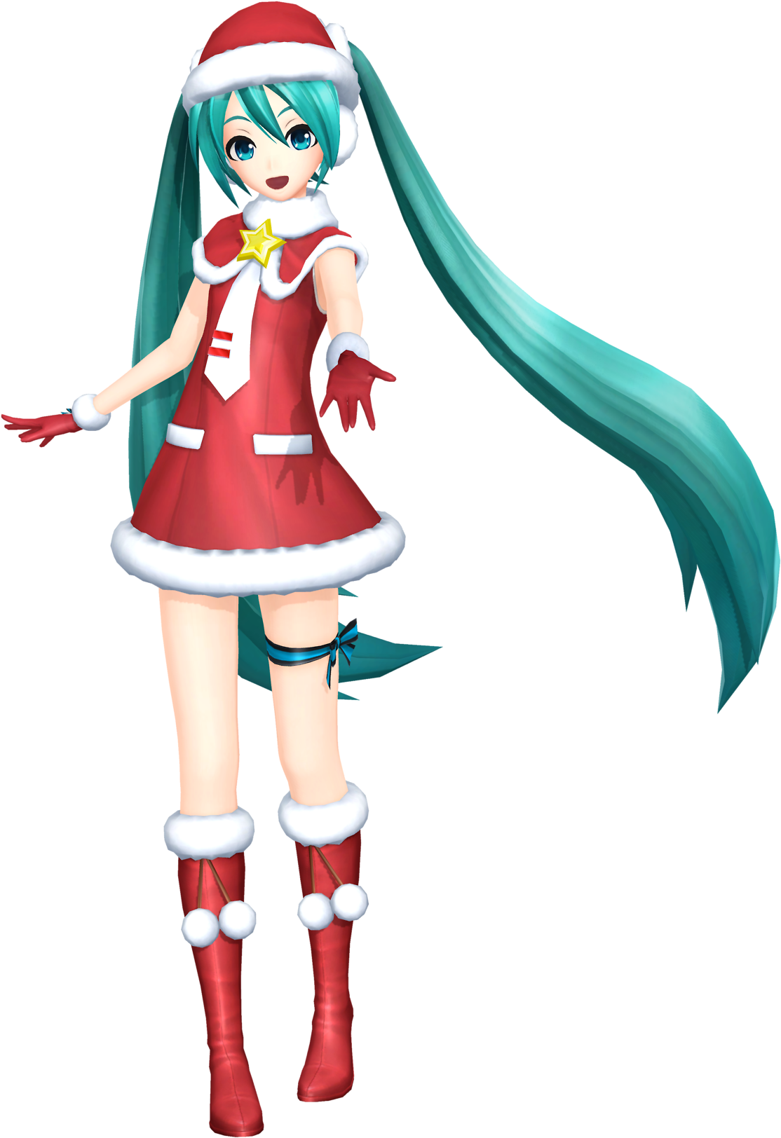 Download Today's Miku Module Of The Day Is - Miku Santa Module - Full Size PNG Image - PNGkit