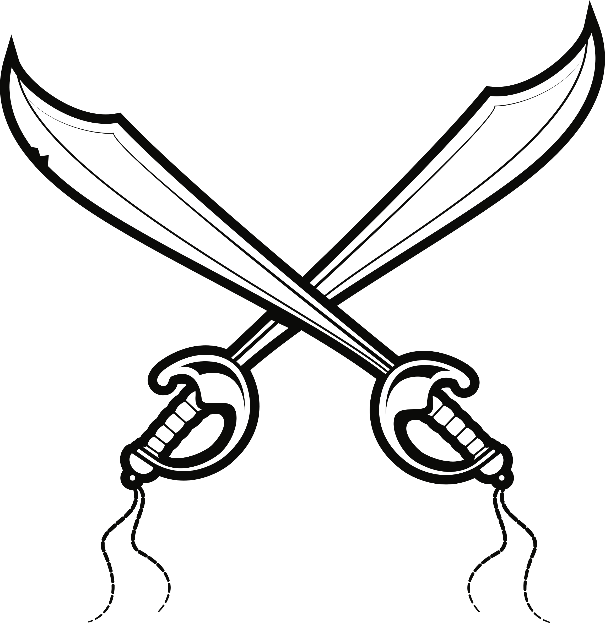 Download Pirate Sword Png Download - Pirate Sword Clipart - Full Size ...
