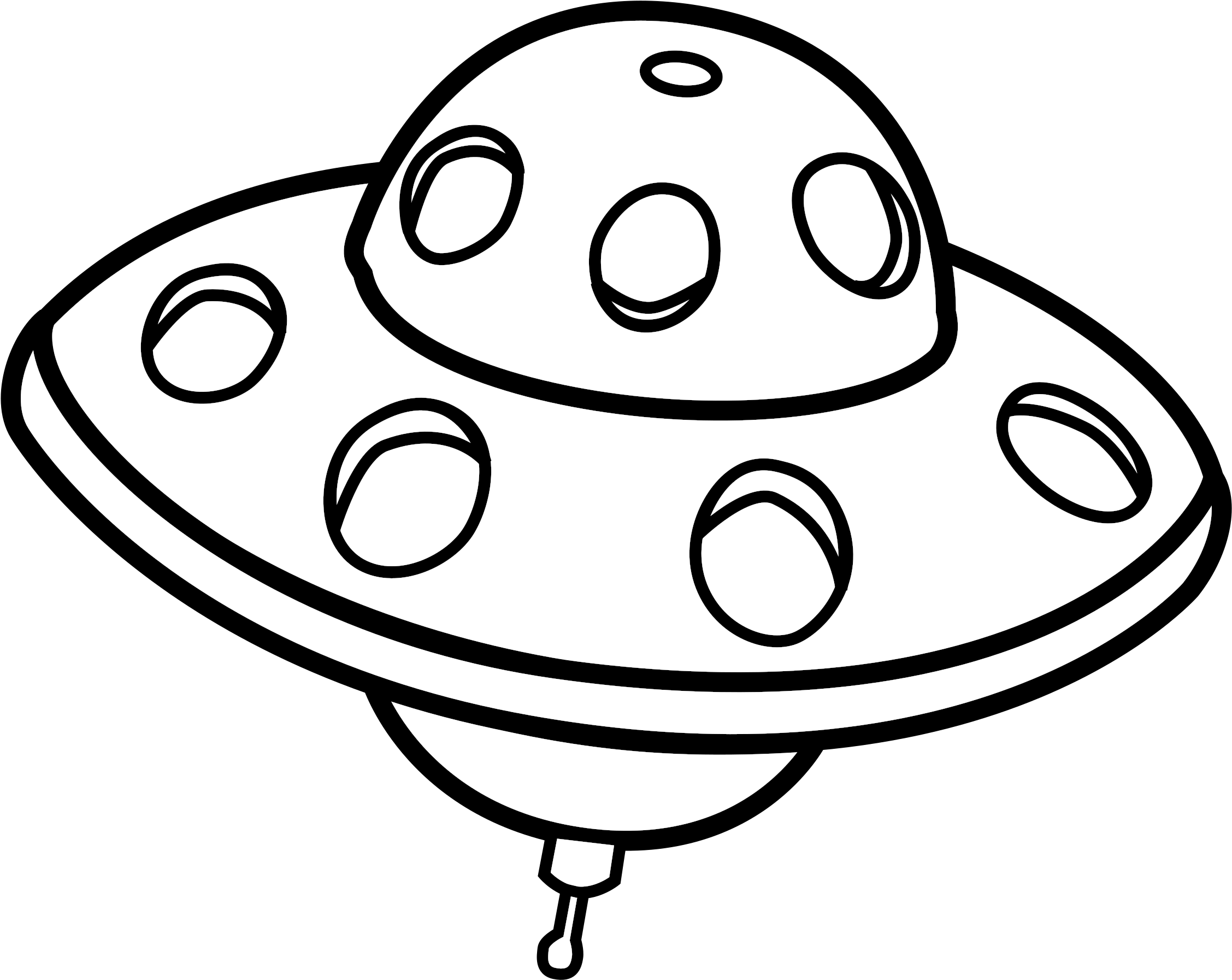Download Unidentified Flying Object Drawing Line Art Flying - Outline ...
