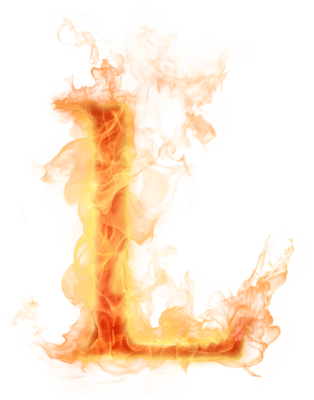 Download Fire Letter L Png - Full Size PNG Image - PNGkit