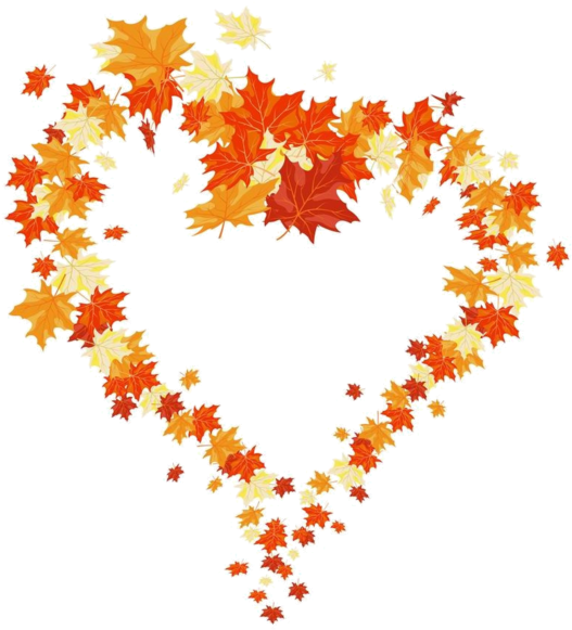 Download Clipart Pumpkin Heart - Autumn Leaf Heart Png - Full Size PNG ...