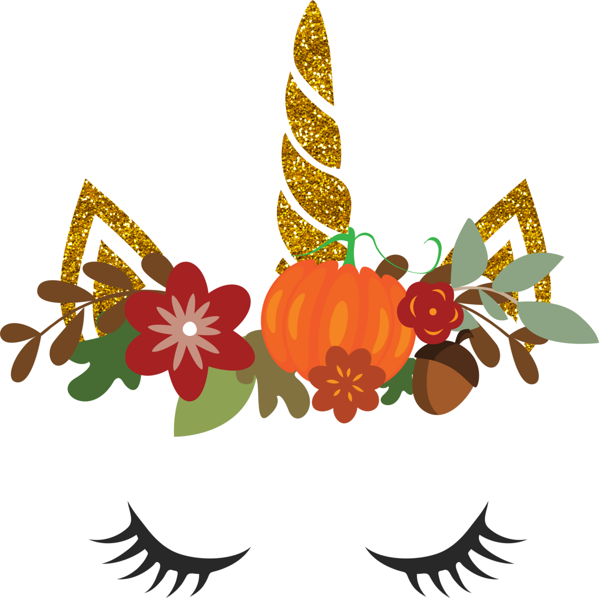 Download Unicorn Thanksgiving - Full Size PNG Image - PNGkit