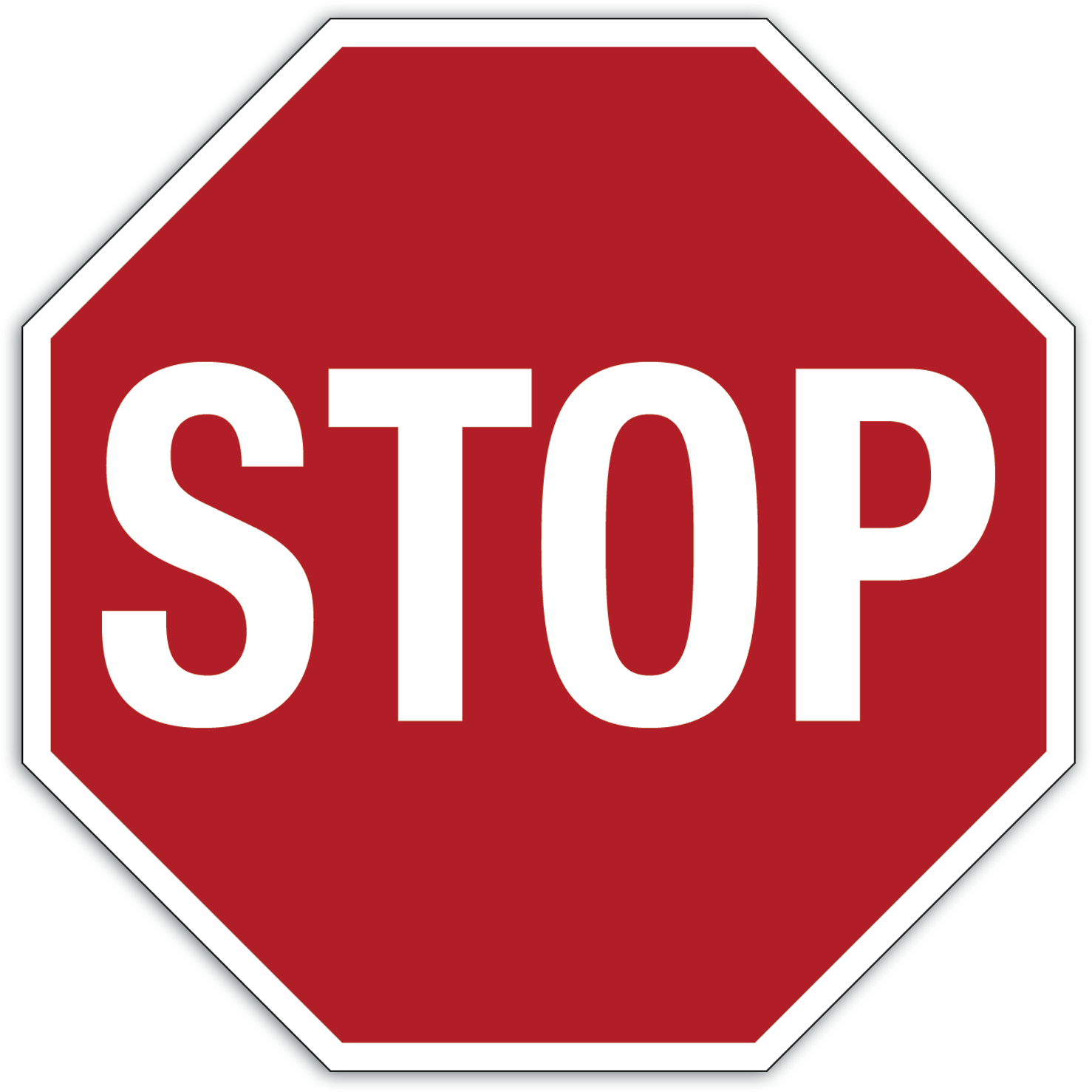 Download Crosswalk & Slow Signs - Stop Sign - Full Size PNG Image - PNGkit