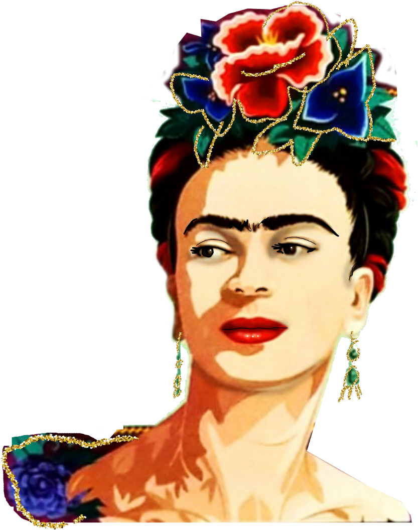 Download #portrait #frida #fridakahlo #unibrow Queen #fridakahlosticker ...