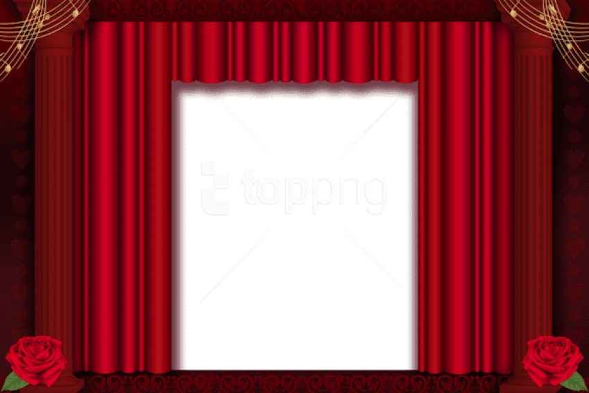Download Free Png Best Stock Photos Red Curtainsframe Background ...