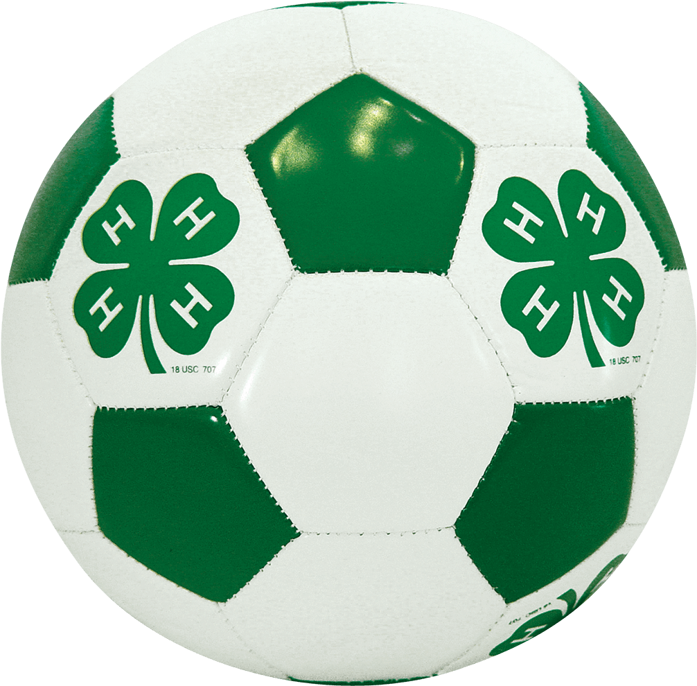 Download 4-h Soccer Ball - 4 H Clover - Full Size PNG Image - PNGkit
