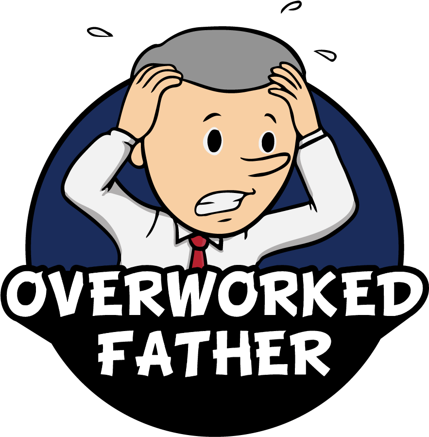 Download Overworked Father - Cartoon - Full Size PNG Image - PNGkit