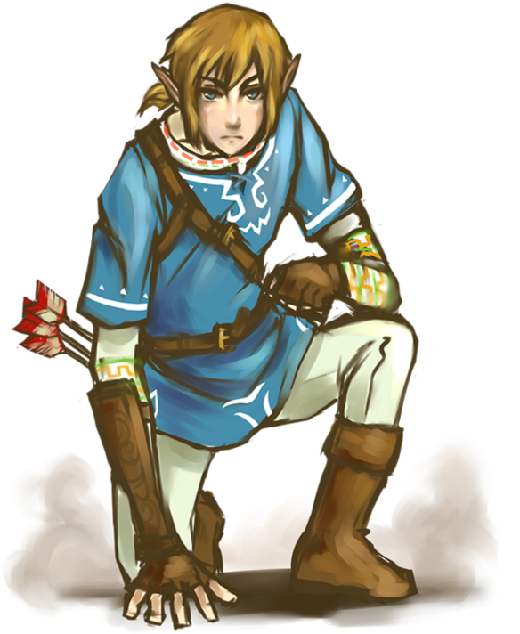 Download Link Fan Art From Next Zelda Wiiu Game - Cartoon - Full Size ...