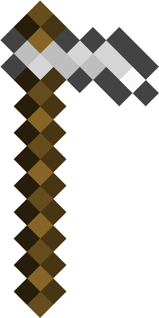 Download Iron Hoe - Diamentowy Kilof Z Minecrafta - Full Size PNG Image ...