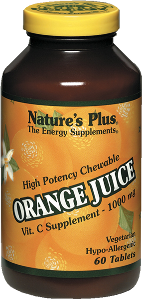 Download Natures Plus Orange Juice Vitamin C 60 Chewable Tablets ...