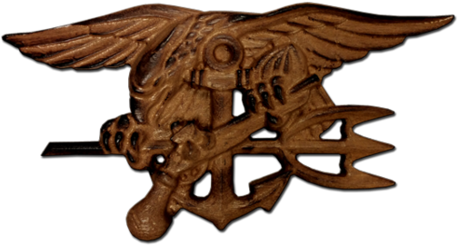Download Wood Navy Seal Trident - Full Size PNG Image - PNGkit