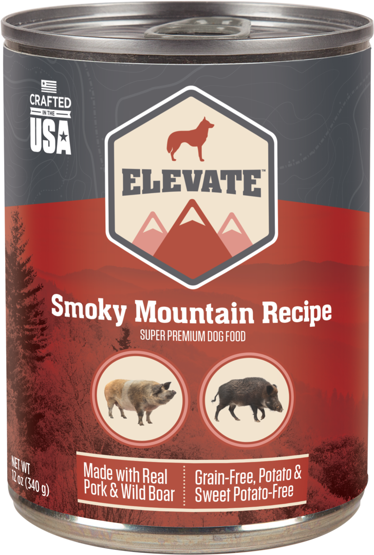 Download Elevate Canned Dog Food Smoky Mountain Recipe 12/12 - Bison ...
