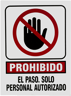 Download Letreros - Area Restringida Solo Personal Autorizado - Full ...