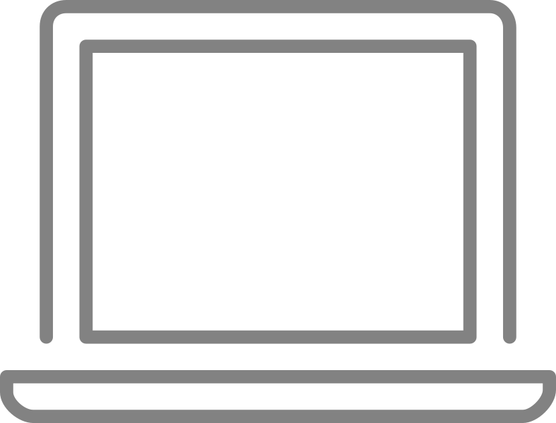 Download Transparent Line Style Icons Laptop - White Laptop Logo Png ...