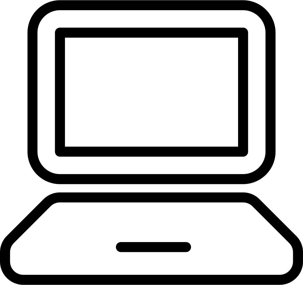 Download Png Icon Free Download - Laptop Outline Png - Full Size PNG ...